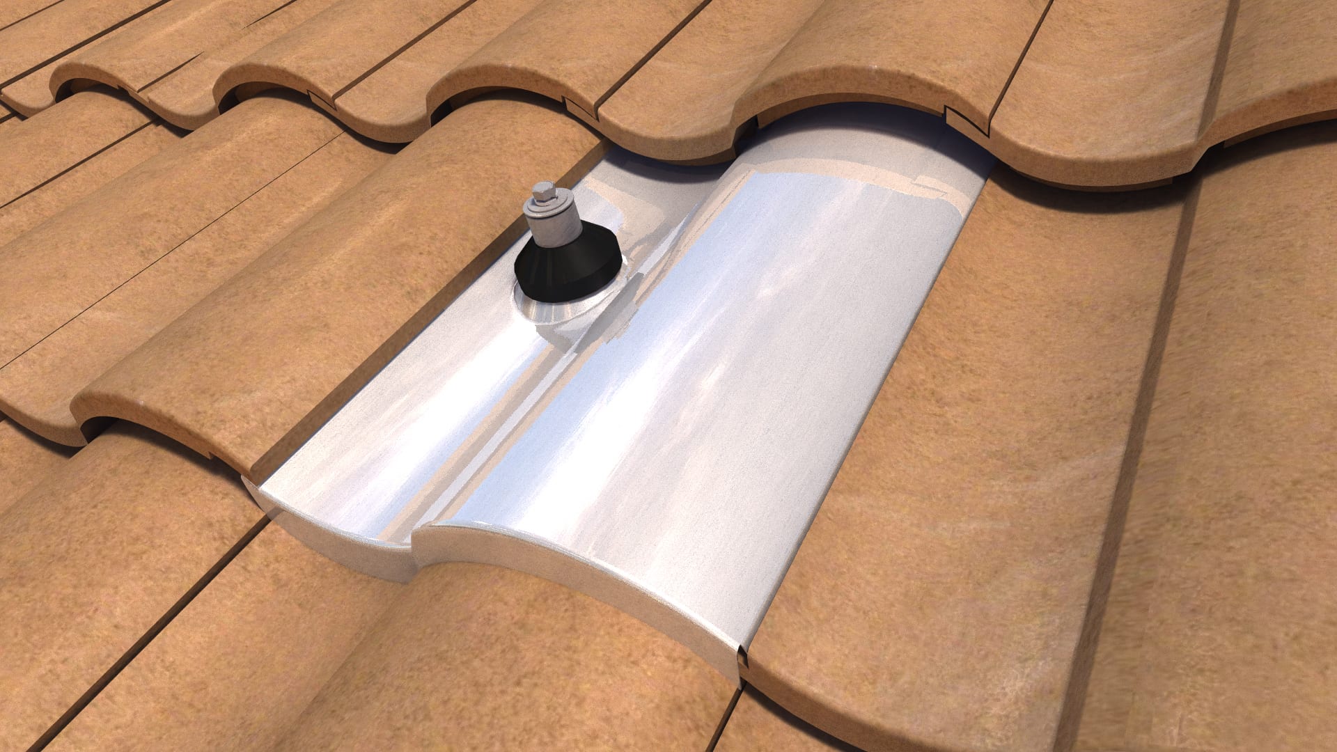 TR-Mount - Tile Replacement Solar Flashing | EcoFasten
